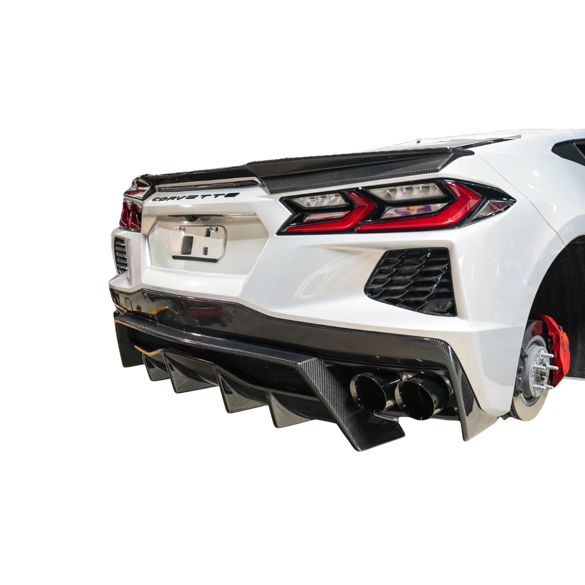 APR Performance C8 Corvette Stingray Carbon Fiber Rear Spoiler Delete ...